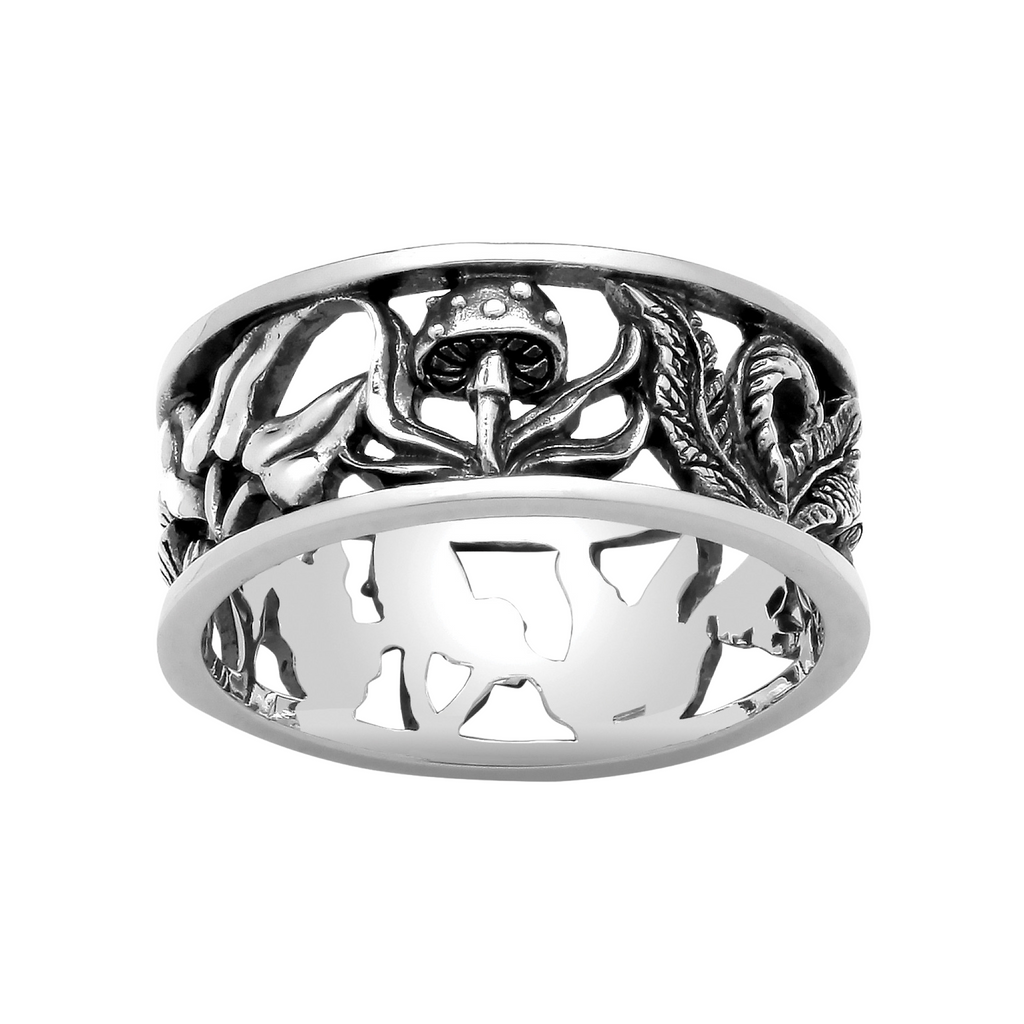 STERLING SILVER TOADSTOOL FOREST RING | AS ABOVE JEWELLERY